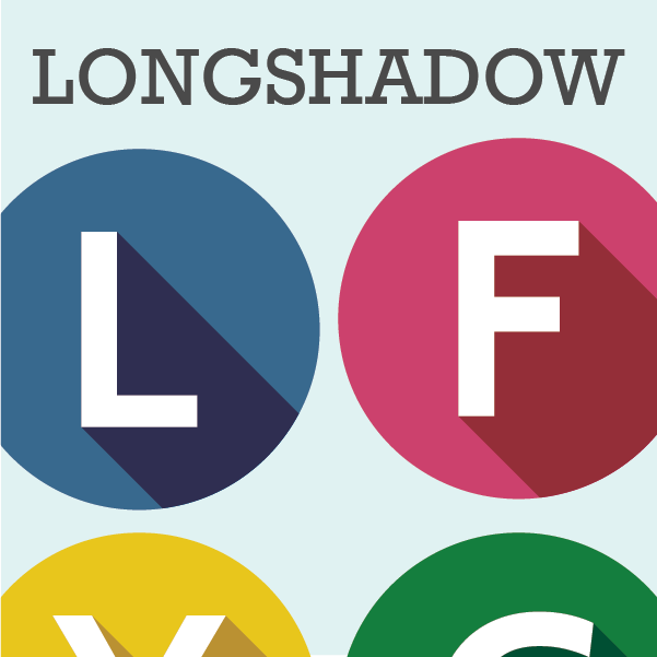 Longshadow Letters, Thick Sans - NAHFTS
